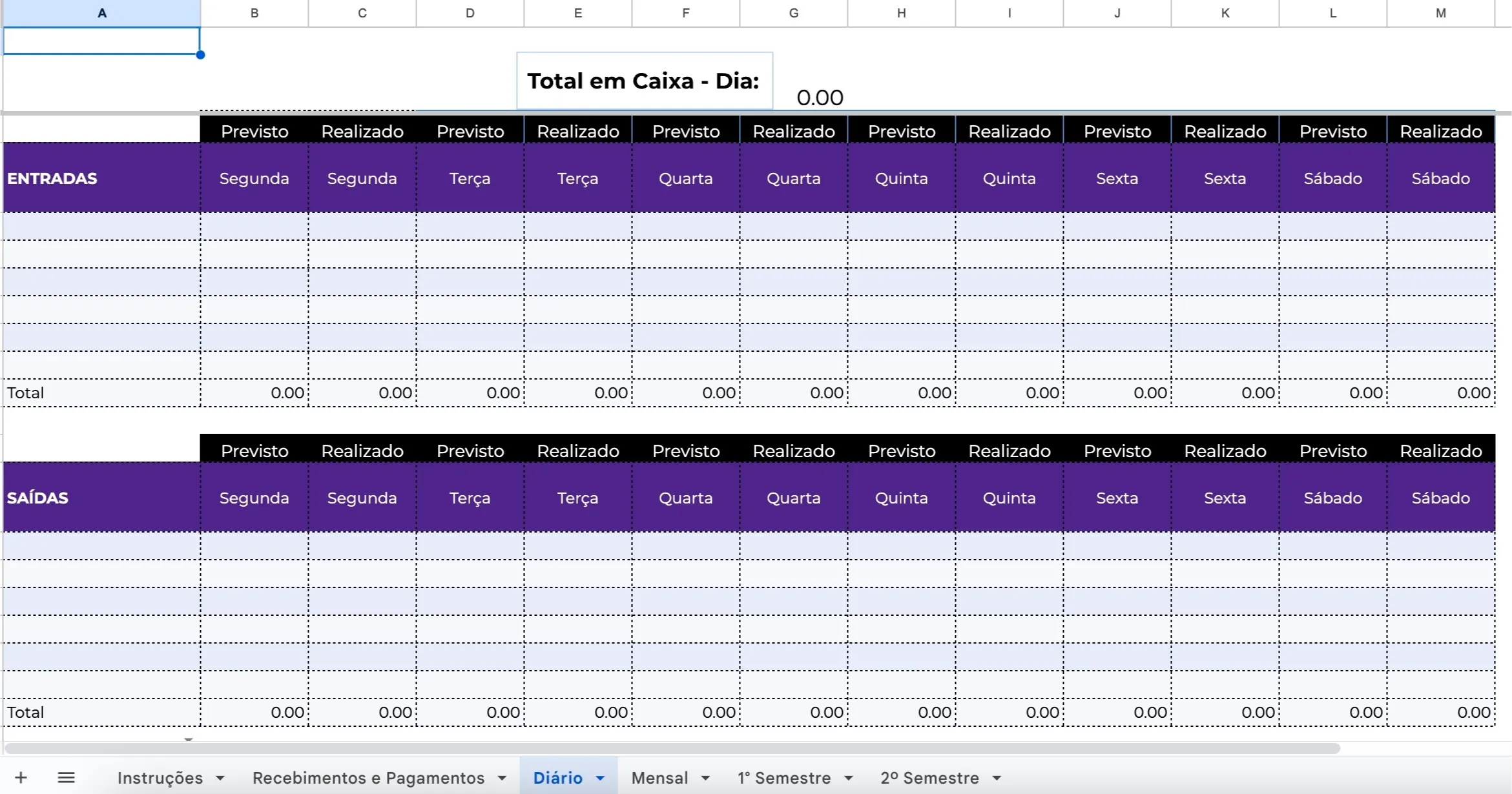 [DOWNLOAD] Planilha de Fluxo de Caixa Grátis