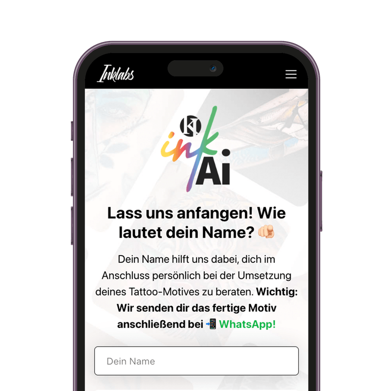 Ink AI - Tattoo-Motive generieren mit Künstlicher Intelligenz | Inklabs