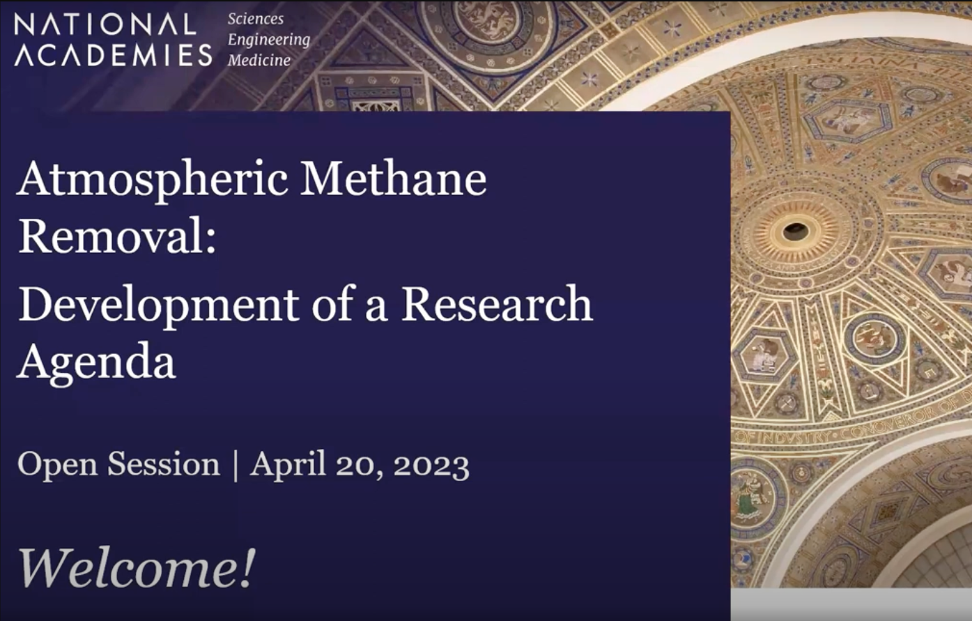 NASEM Atmospheric Methane Removal Presentation — Spark Climate Solutions
