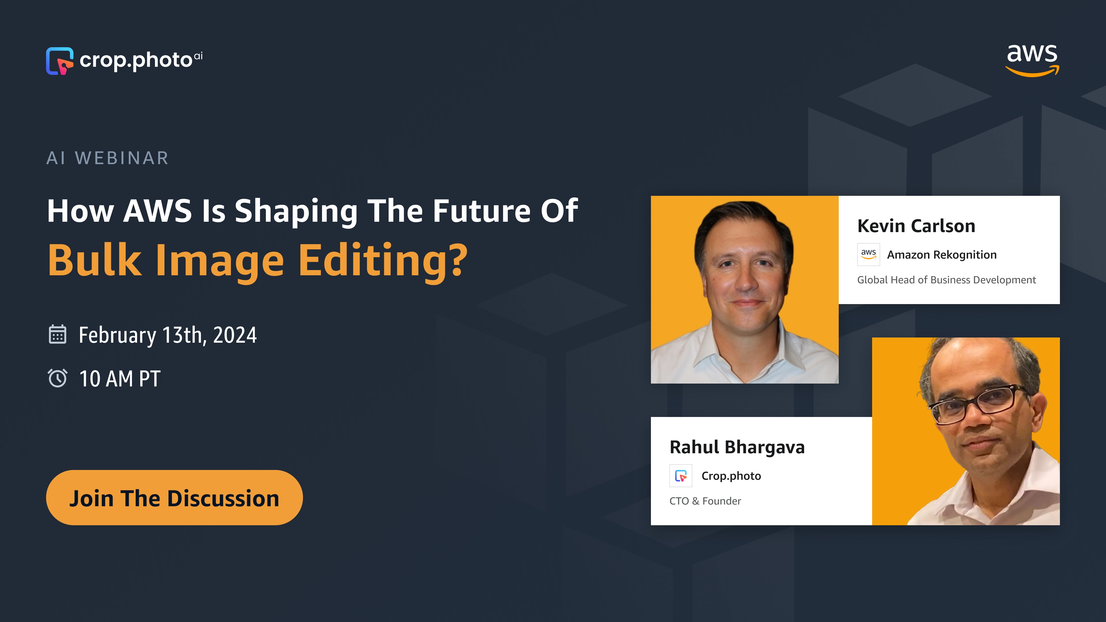 Webinar: Amazon Web Services & Crop.photo on Future of Bulk Image Editing