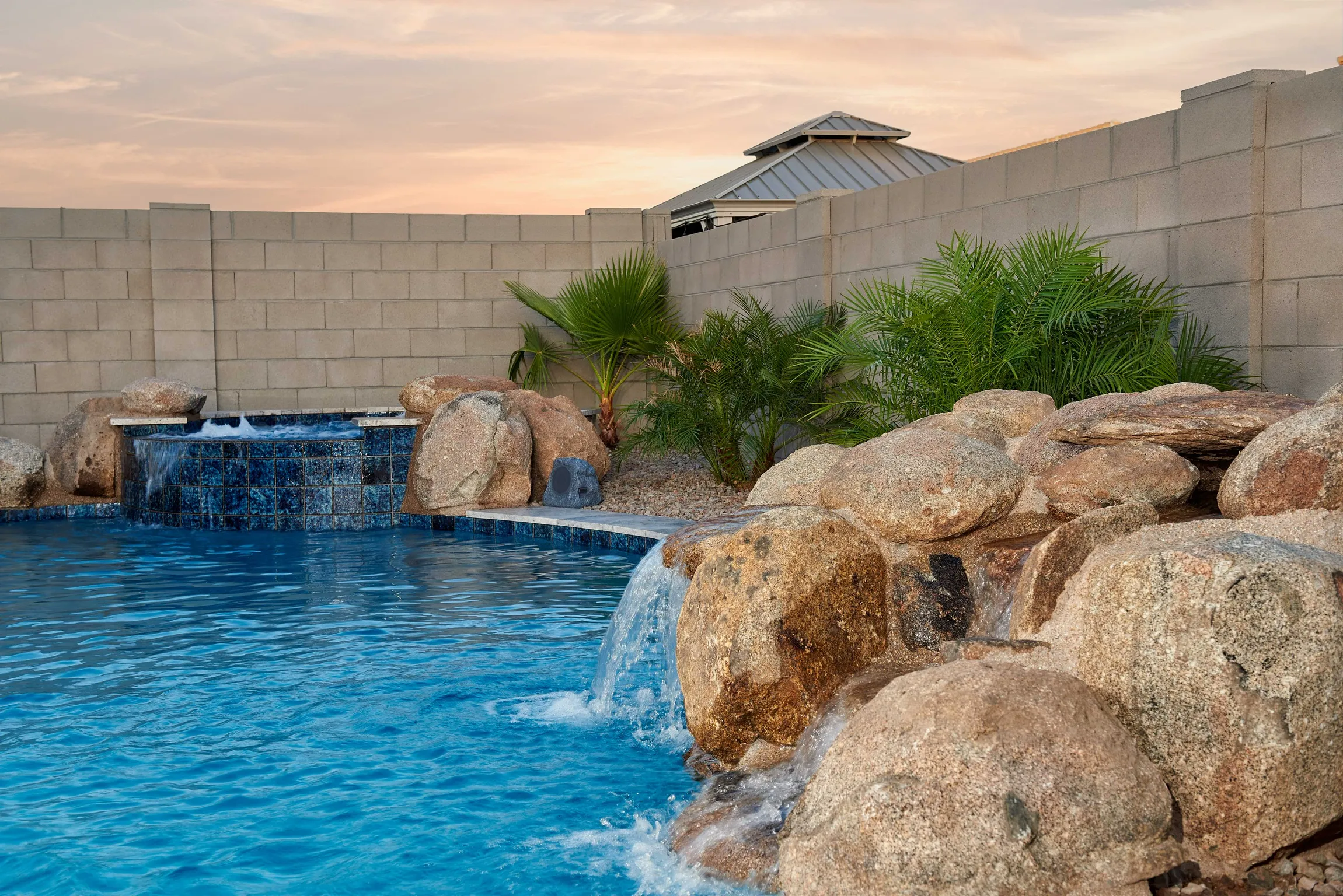 Water & Fire Features Gallery - Thunderbird Pools