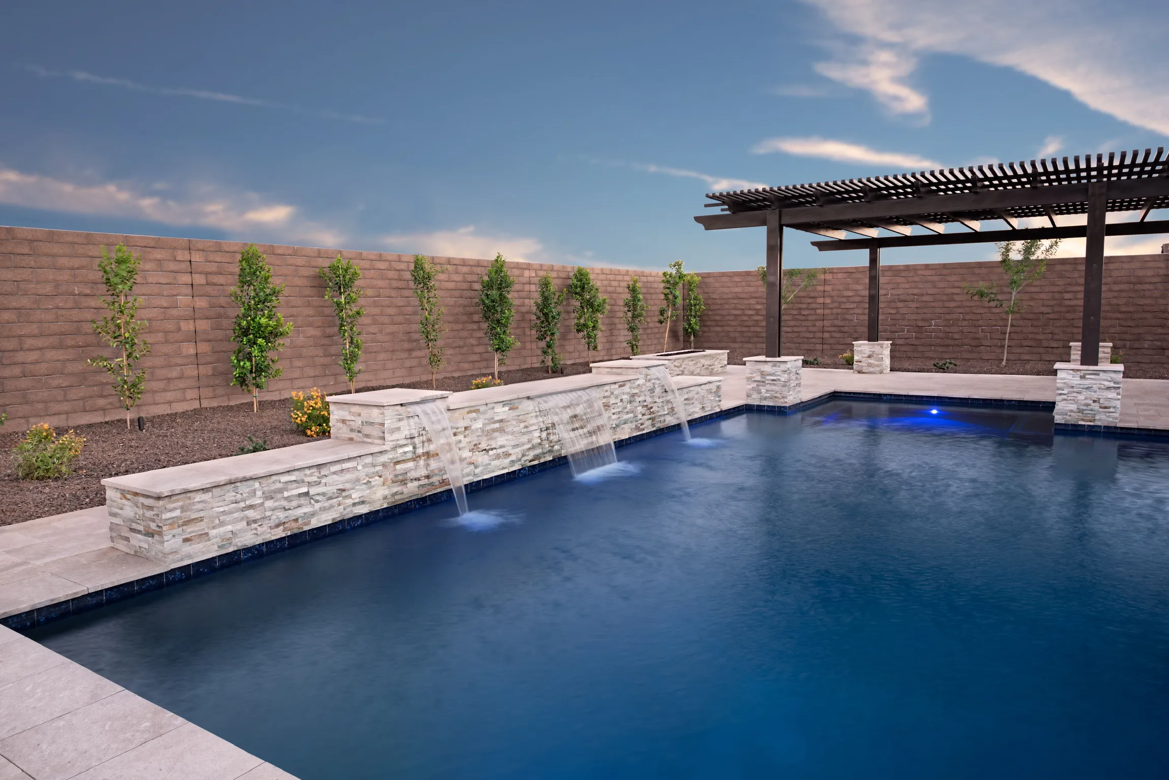 Water & Fire Features Gallery - Thunderbird Pools