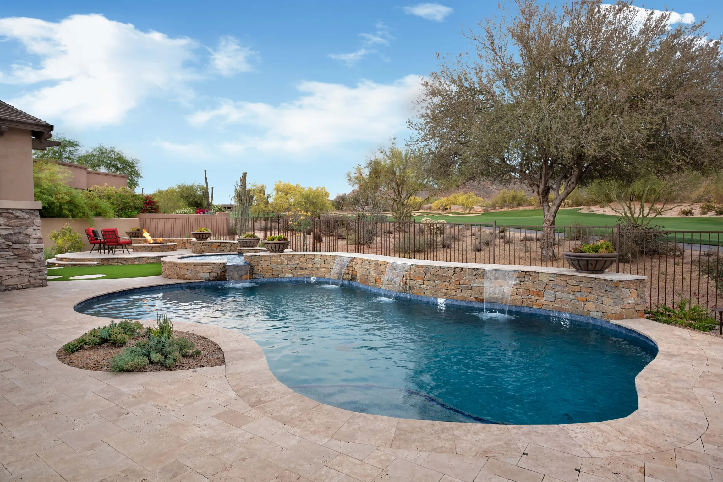 Water & Fire Features Gallery - Thunderbird Pools
