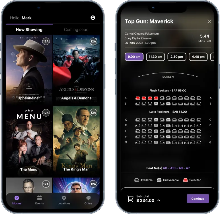 Cinema Web Application | White Label Cinema Software