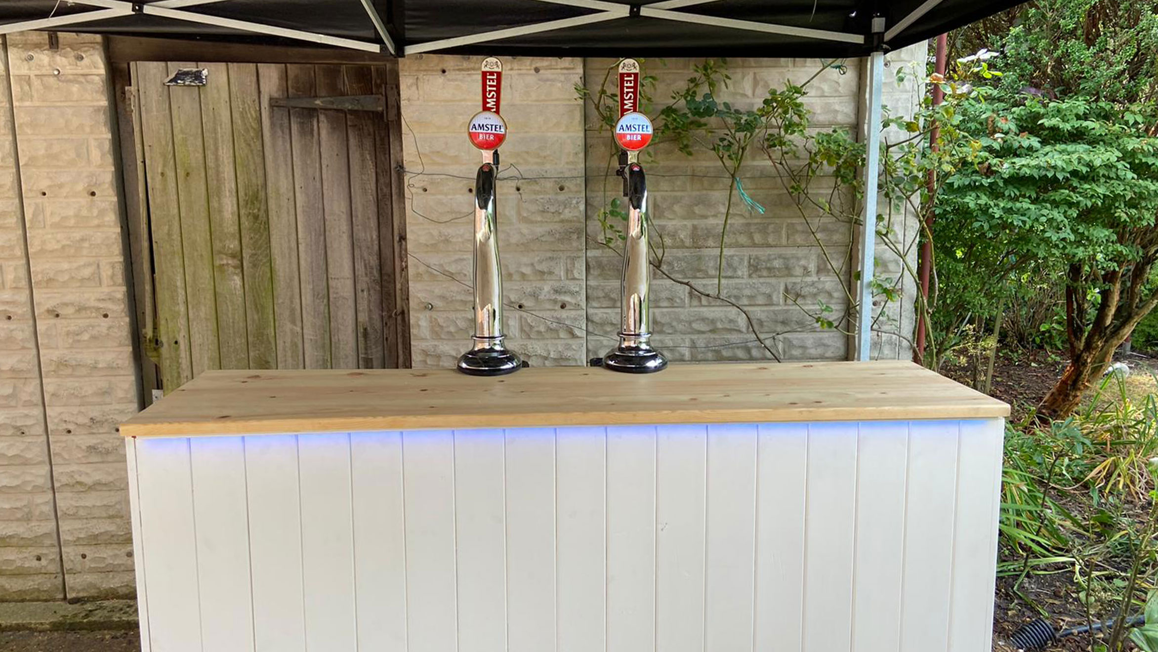 Tap Hire in Back Garden - Rent A Keg