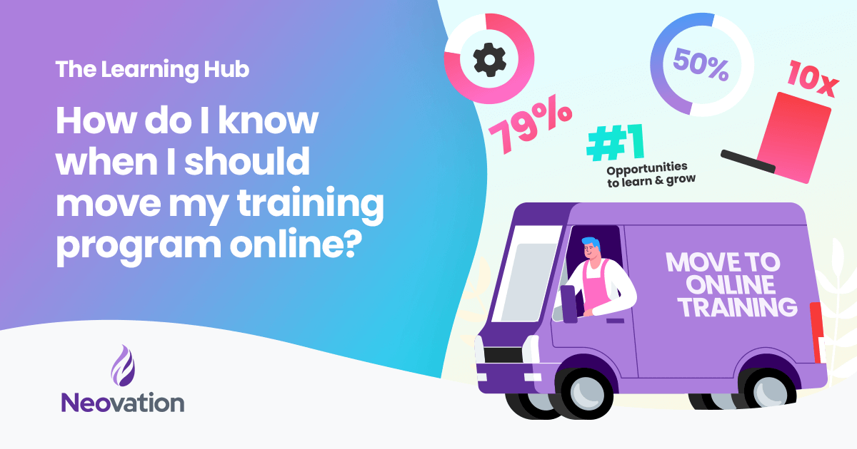 How do I know when I should move my training program online?