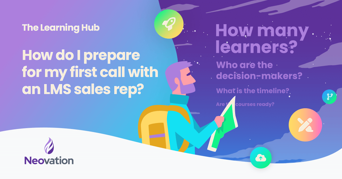 How do I prepare for my first call with an LMS sales rep?