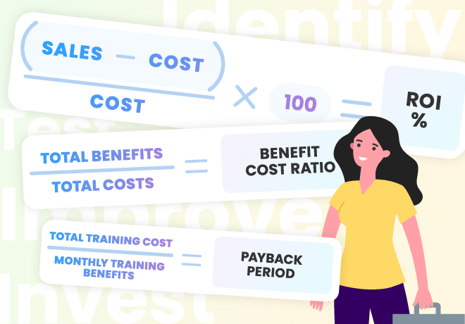 How do I calculate my online training ROI and ROTI?