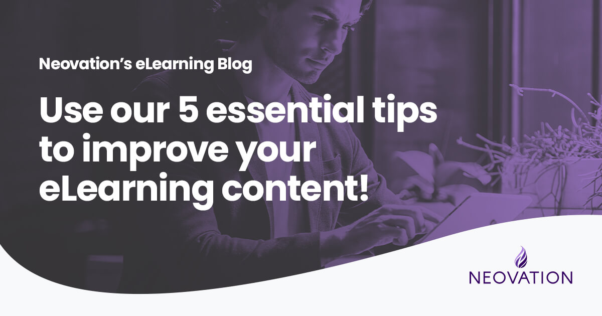 5 ways to improve your eLearning content