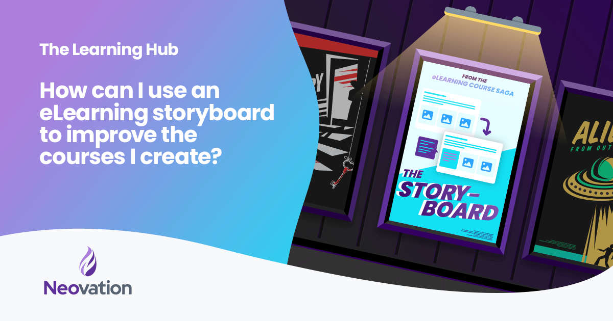How can I use an eLearning storyboard to create courses?