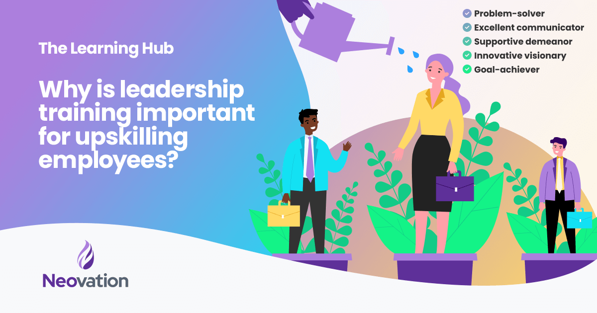 Why is leadership training important for upskilling employees?