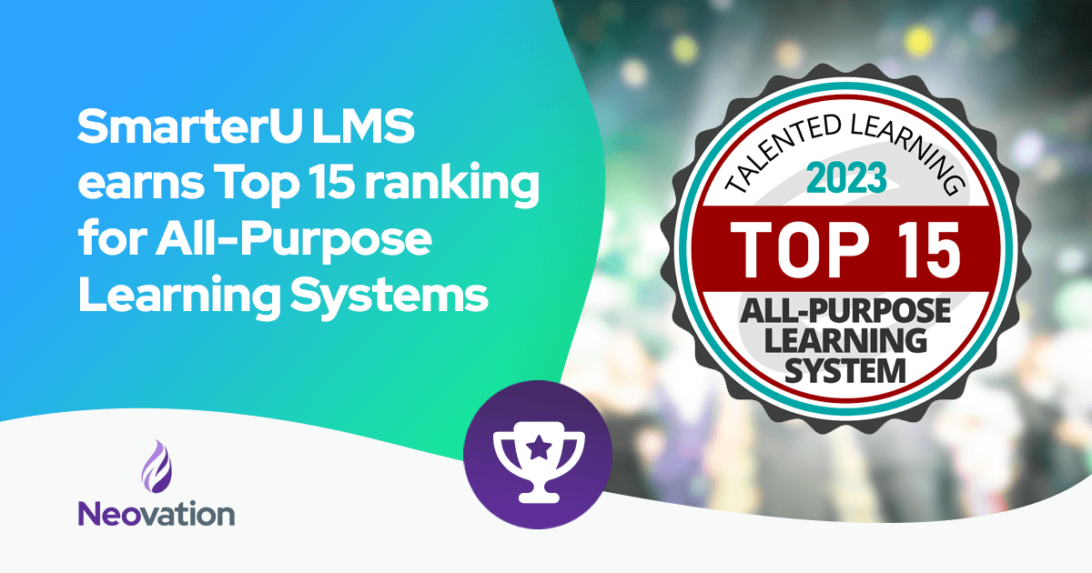 SmarterU LMS named a Top 15 All-Purpose Learning System