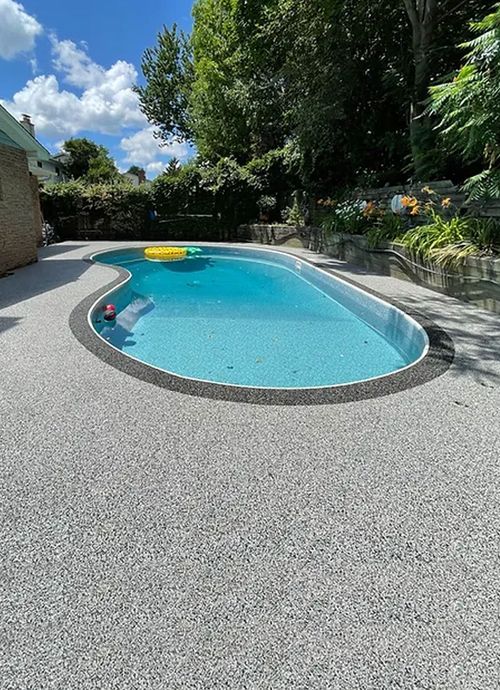 Rubber Pool Deck Resurfacing | Ontario Rubber Installations