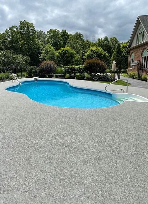 Rubber Pool Deck Resurfacing | Ontario Rubber Installations