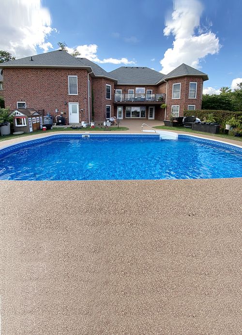 Rubber Pool Deck Resurfacing | Ontario Rubber Installations