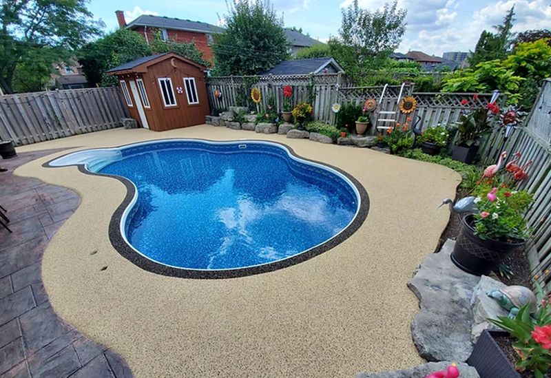 Rubber Pool Deck Resurfacing | Ontario Rubber Installations