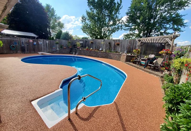 Rubber Pool Deck Resurfacing | Ontario Rubber Installations