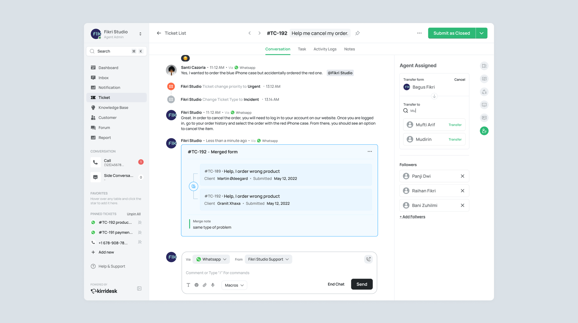 Kirridesk - Customer Service Management System Case Study.
