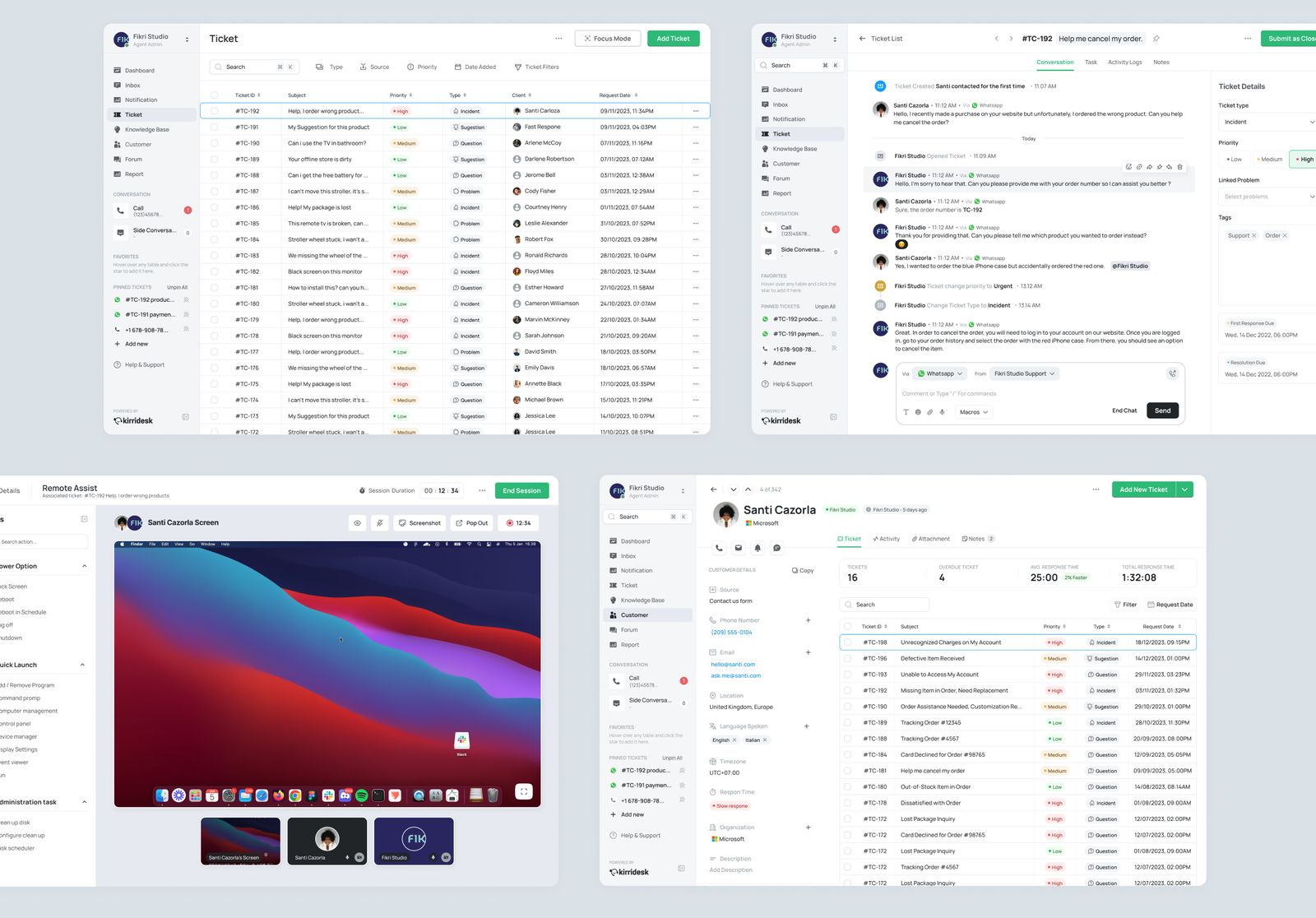 Kirridesk - Customer Service Management System Case Study.