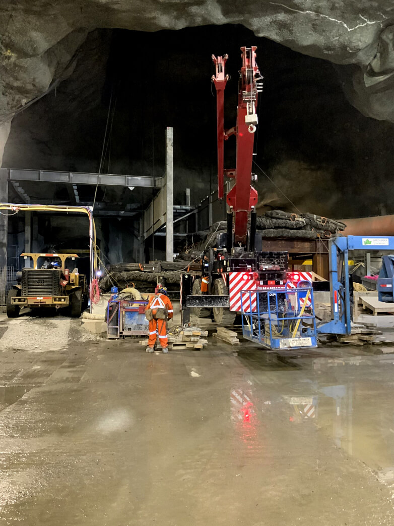 Tesc | Glencore Onaping Depth Project Headworks Steel Installation