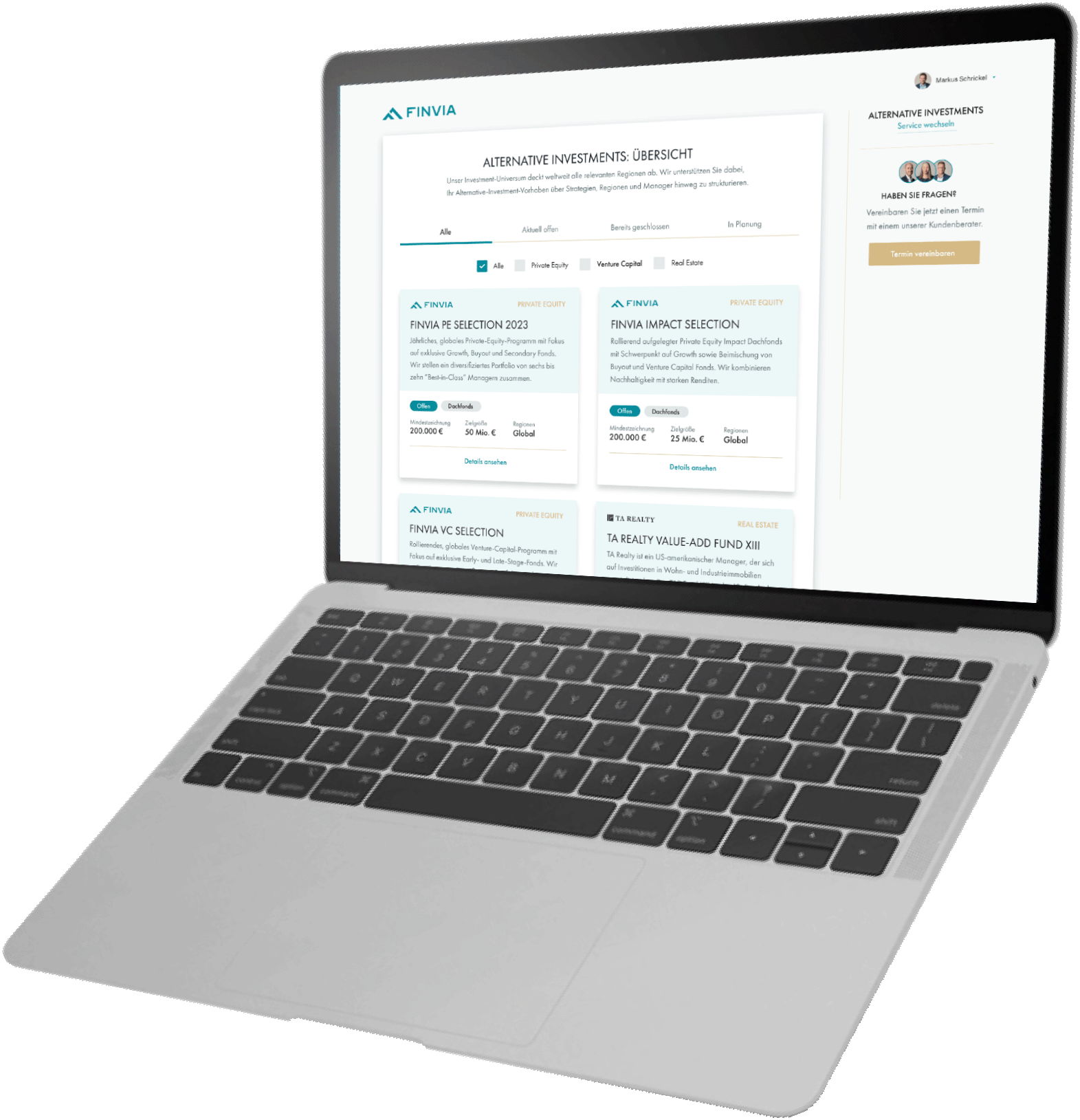 Zugang zu top Venture-Capital-Fonds durch FINVIA