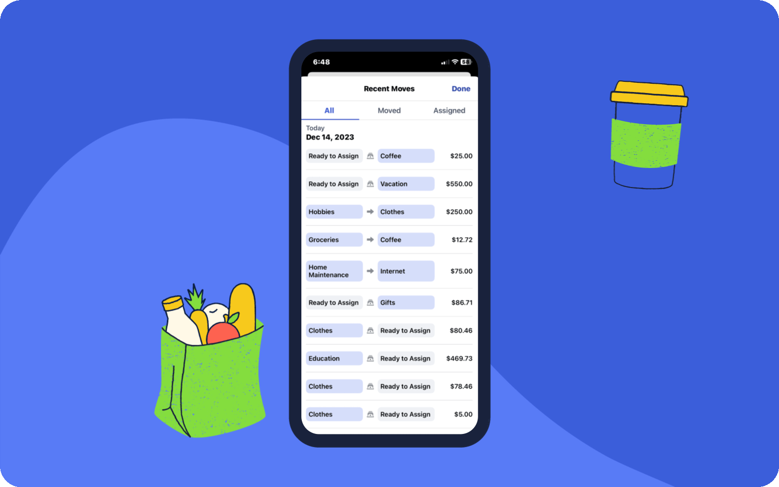 See Your Recent Money Moves | YNAB