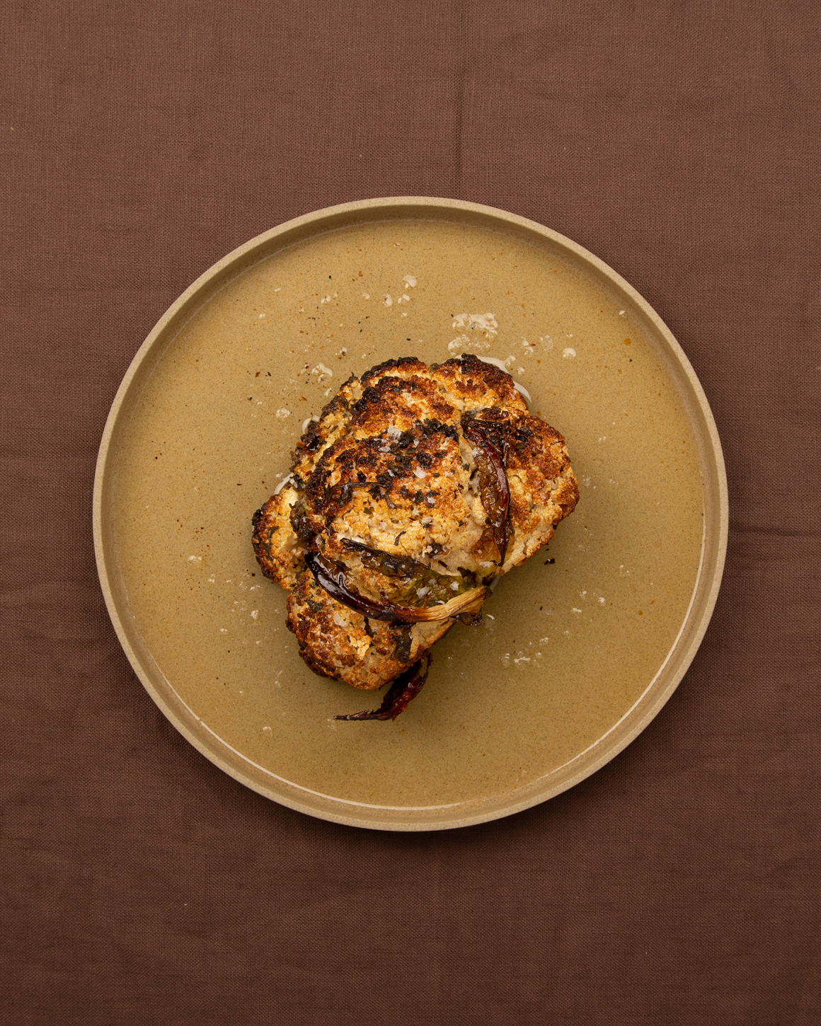 Roasted Cauliflower with Garlic Sage Butter