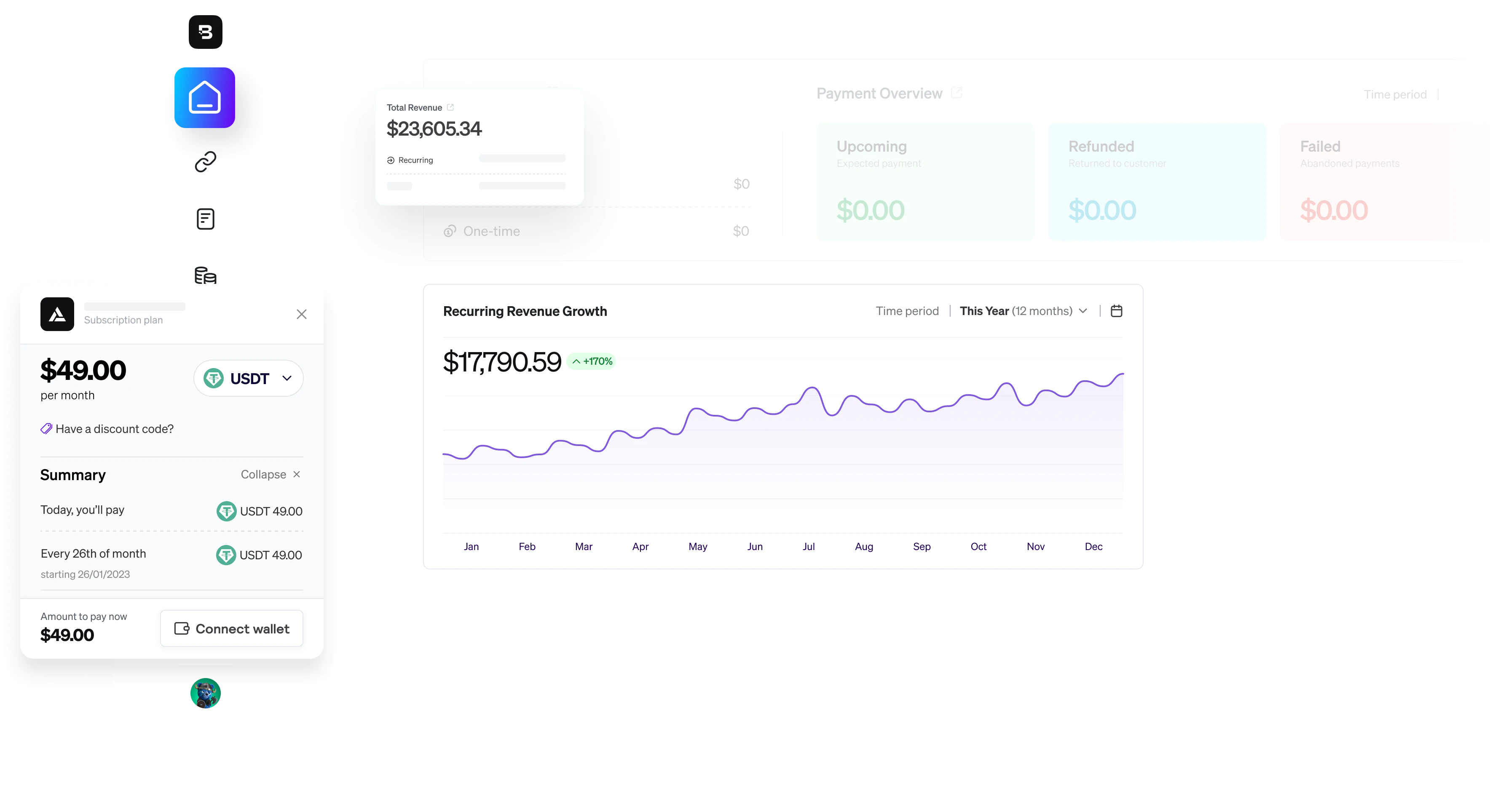 Crypto Subscription Payments - BoomFi