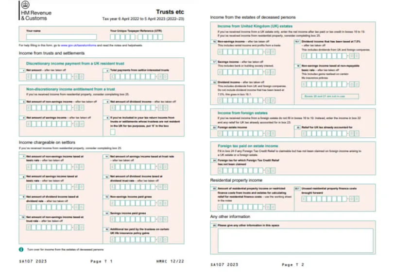 What is An SA107 Form and How Do I Use It? | A Comprehensive Guide