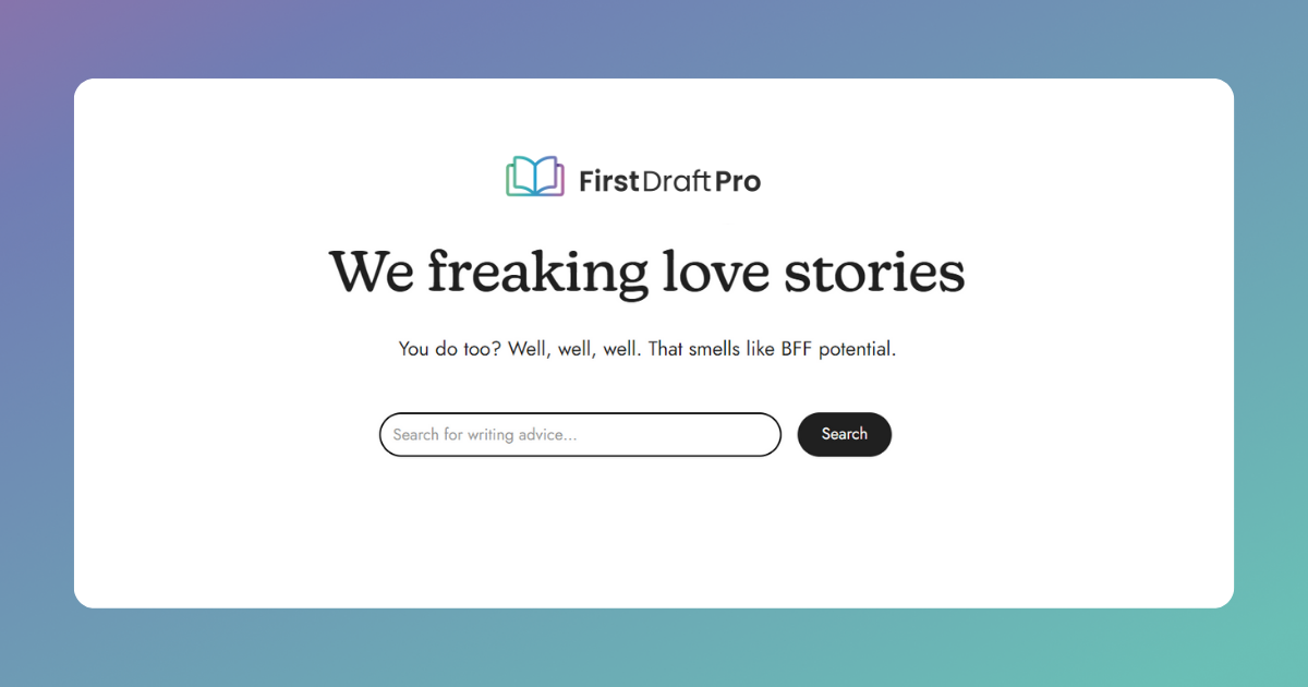 Writing Tips & Advice – First Draft Pro