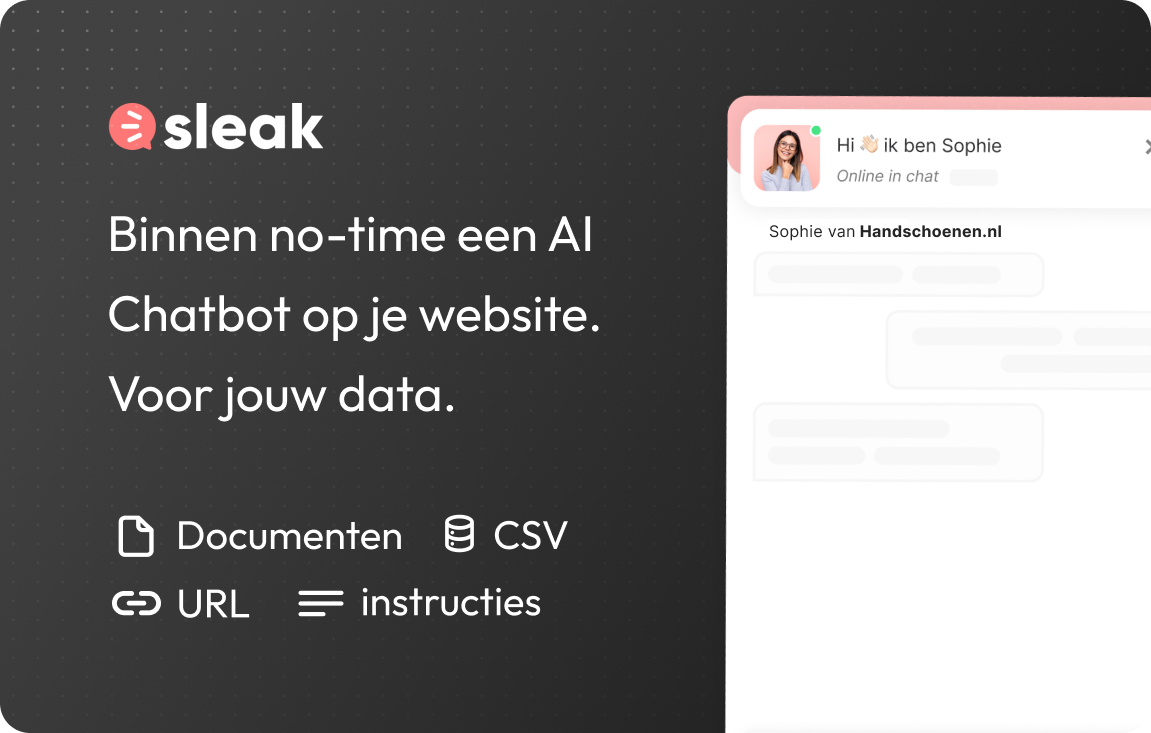 Sleak AI Chatbot - Personaliseer ChatGPT naar je data