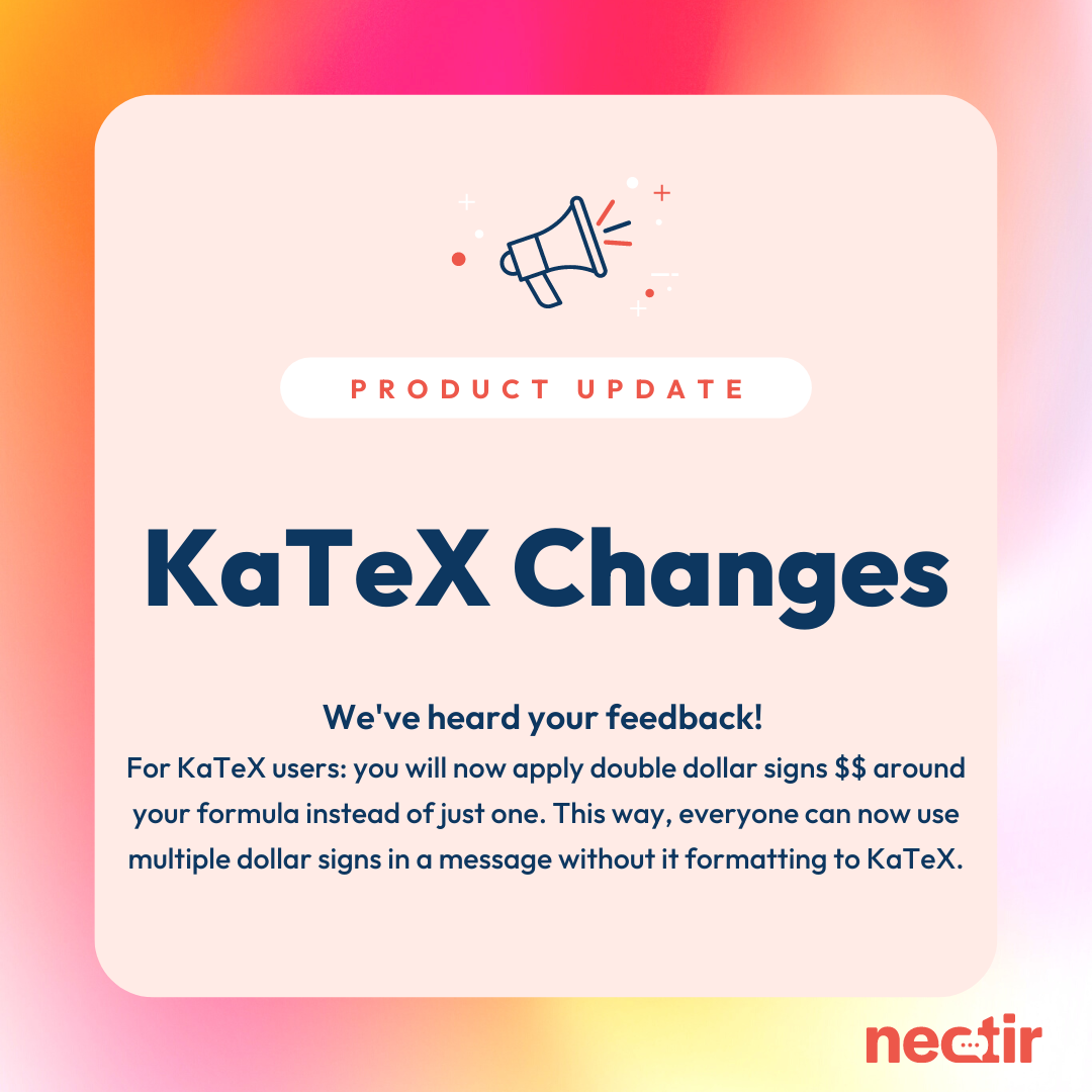 KaTeX System Update