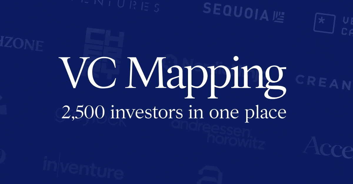 VC Mapping – Over 2500 VC's in one place