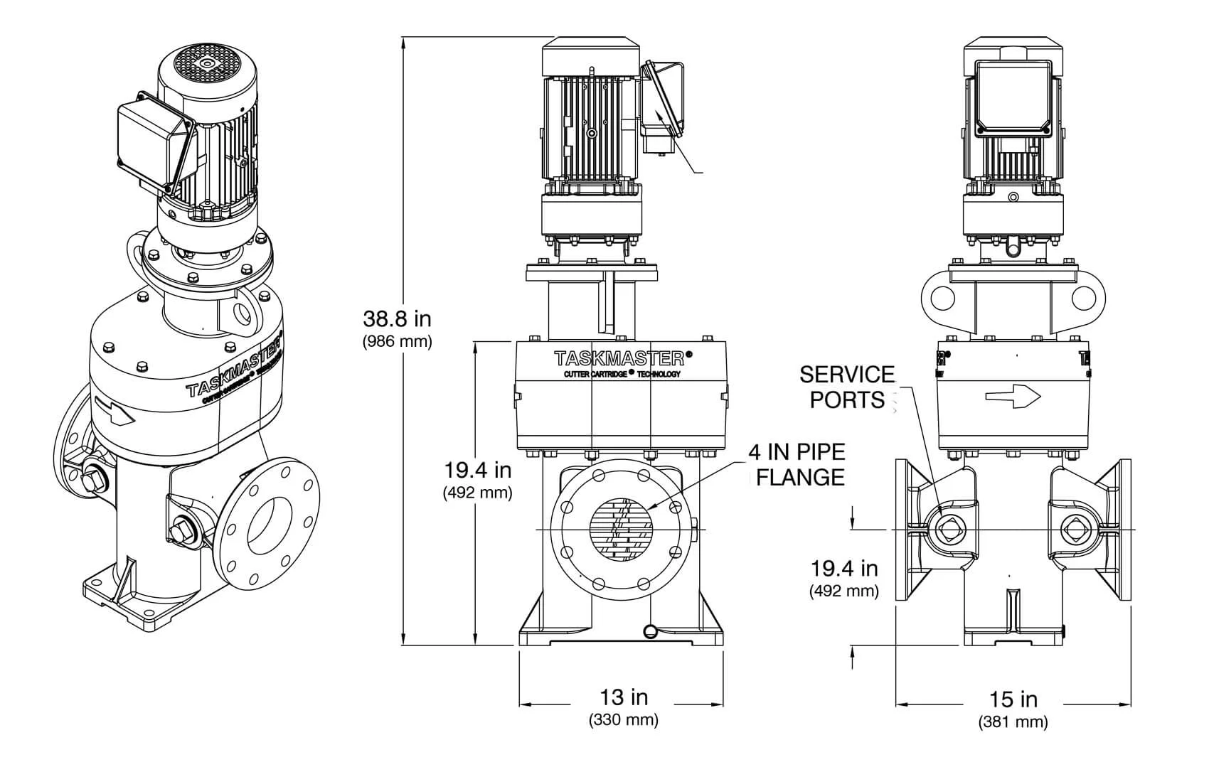 Taskmaster TM6500 | Wastewater Grinder | Franklin Miller Inc