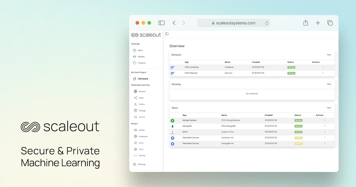 Scaleout - Secure and Private Machine Learning
