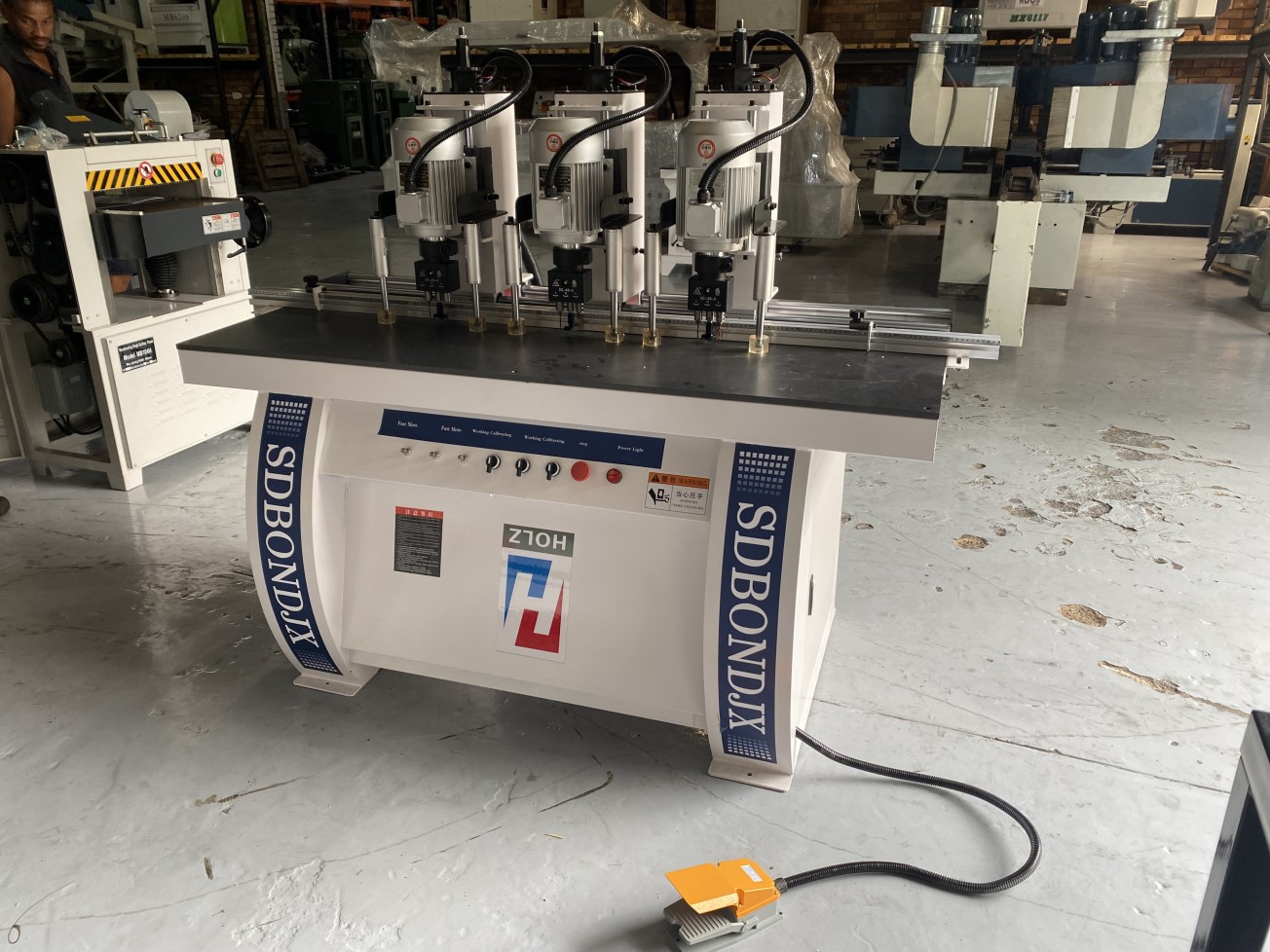 Hinge Boring Machine, MZB73033, HOLZ, 3-Head - Roos Group