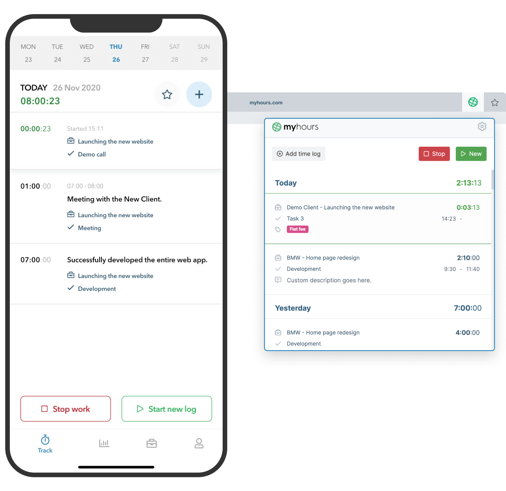 How My Hours works and keeps your work organized | My Hours