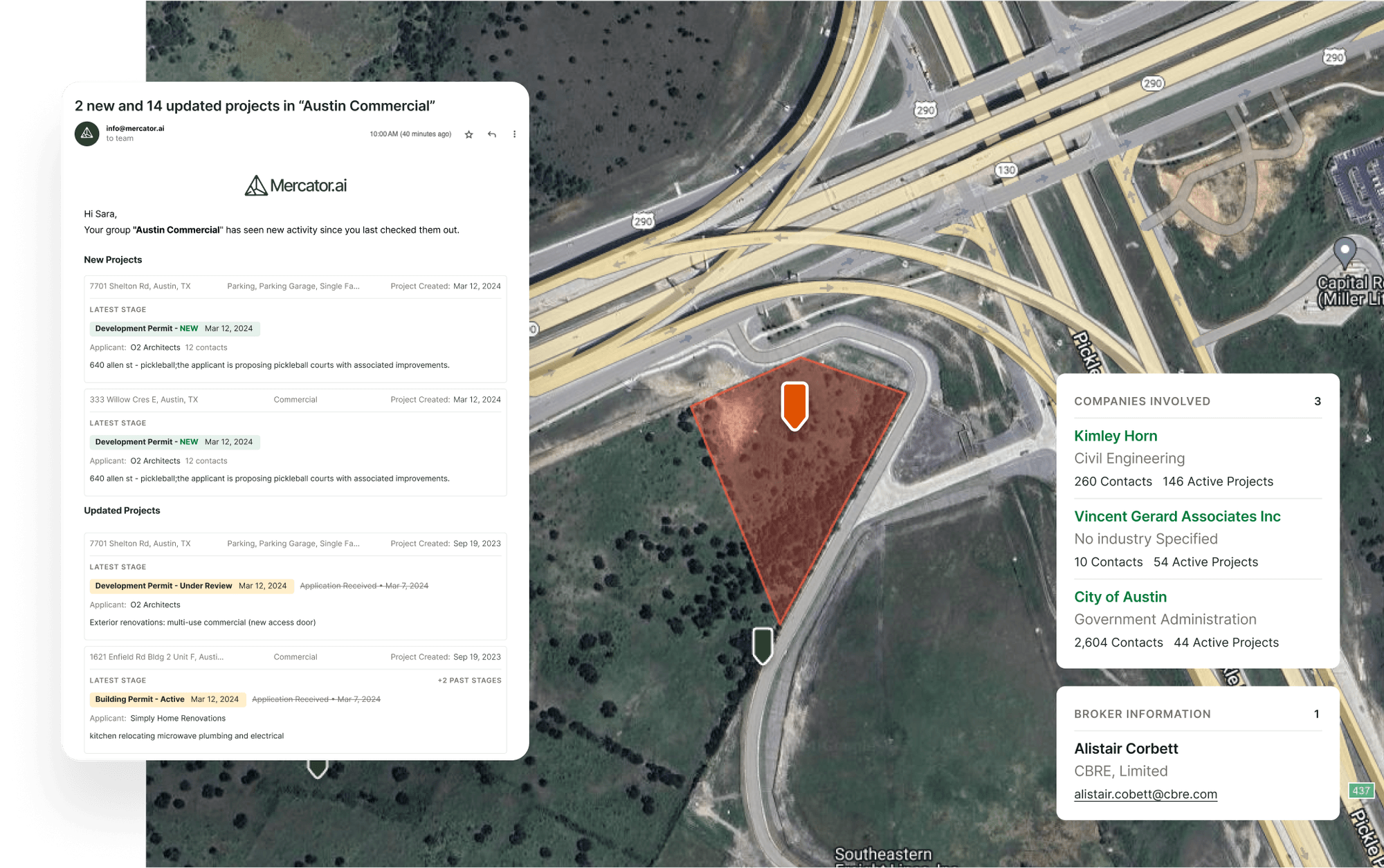 Mercator AI: Lead generation platform for early construction projects