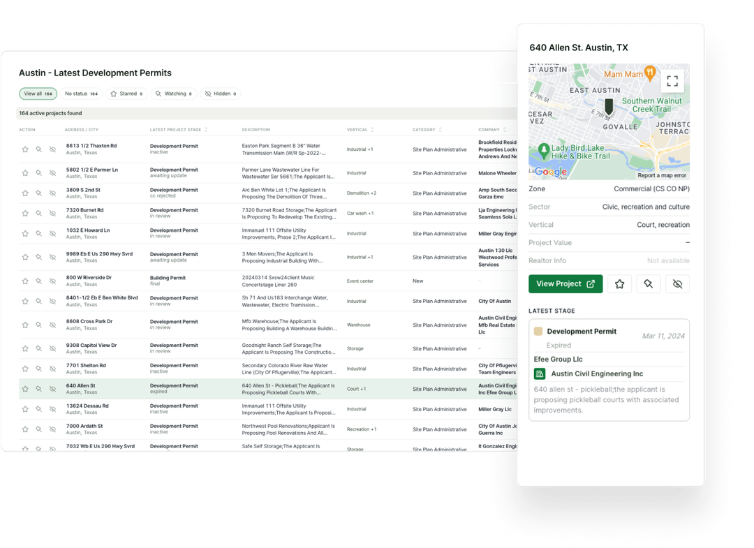Mercator AI: Lead generation platform for early construction projects