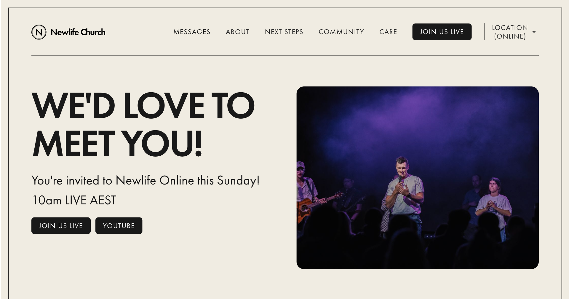 Join Us Live | Newlife Church Online