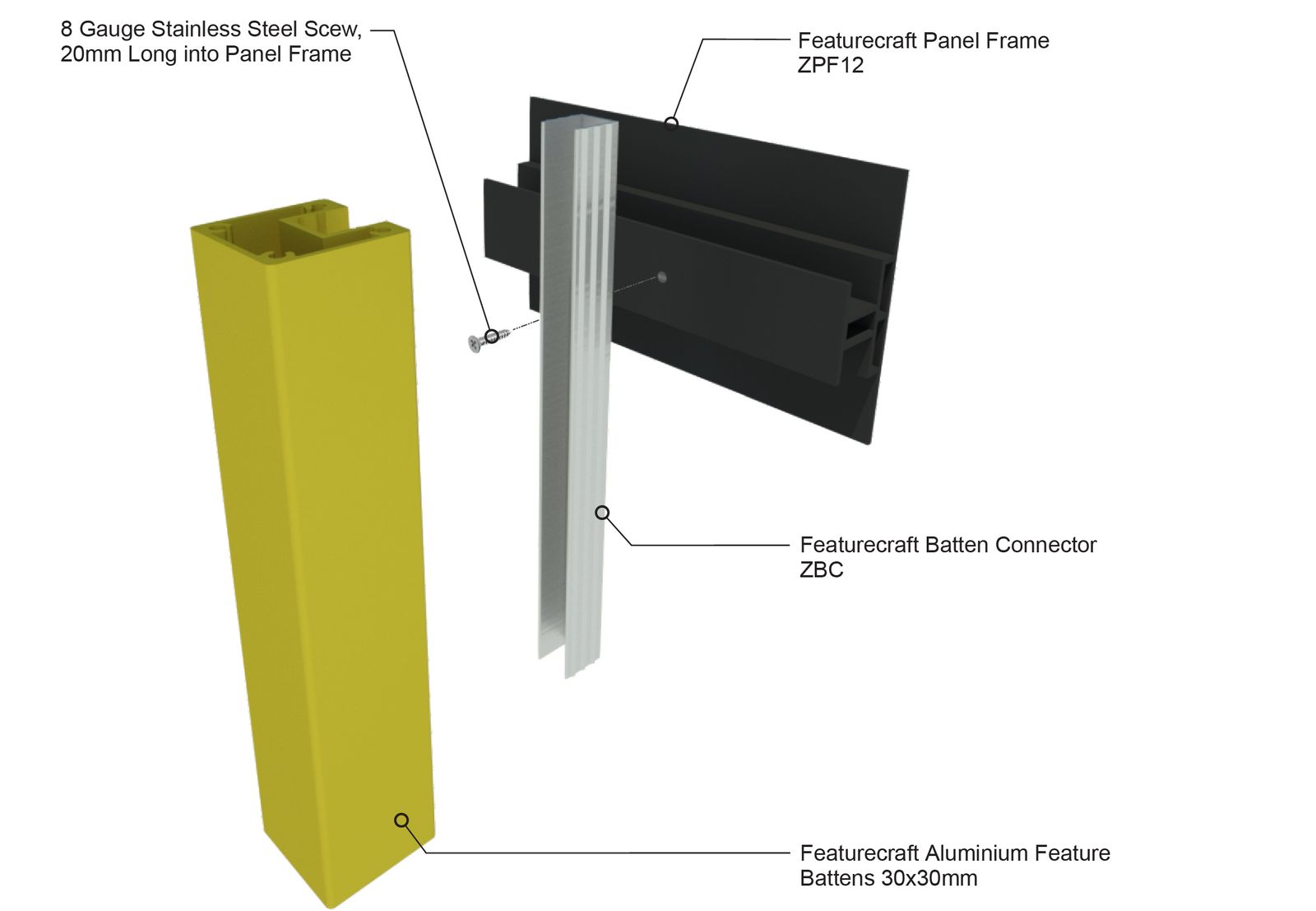Aluminum Battens | Aluminium Wall Battens | Featurecraft