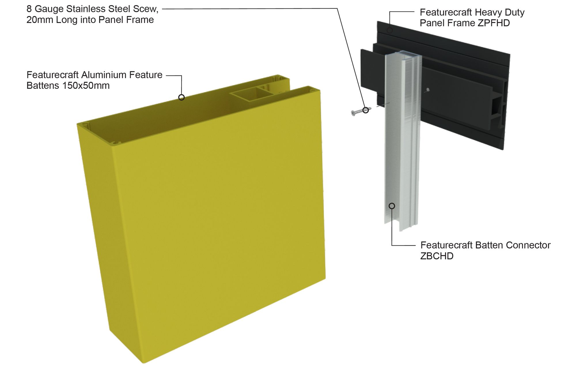 Aluminum Battens | Aluminium Wall Battens | Featurecraft