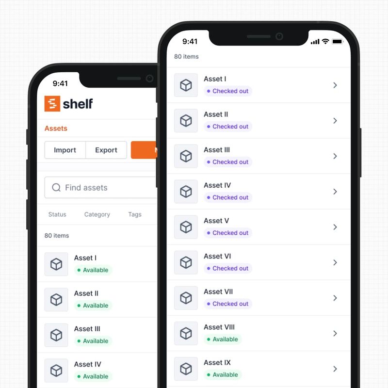 Asset Bookings - Shelf Open Source Asset Management System