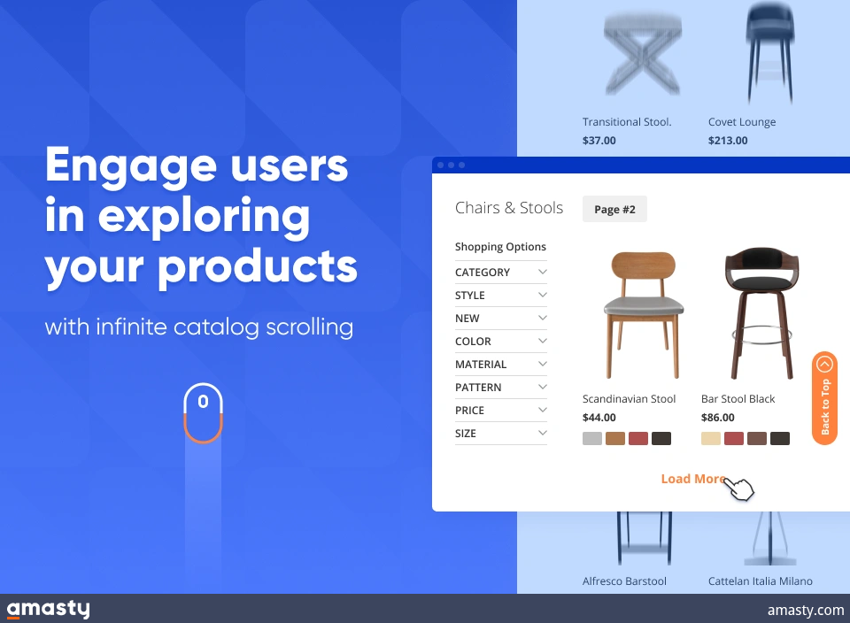 Ajax Infinite Scroll Magento 2 Extension by Amasty