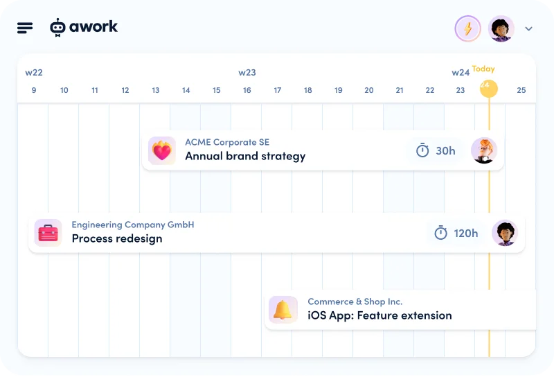 Efficient & intuitive project management software: awork