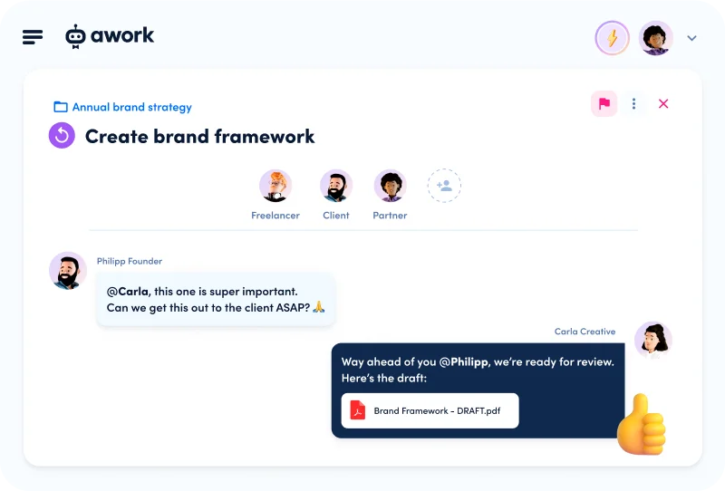 Efficient & intuitive project management software: awork