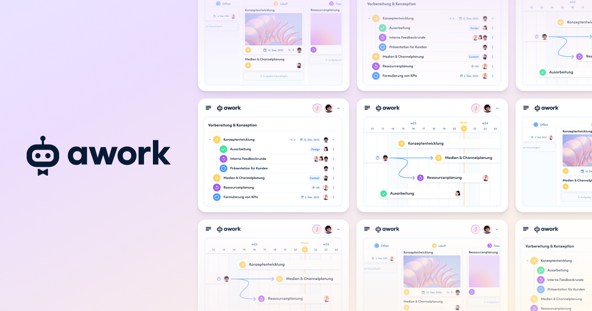 Perfekt für Agenturen: Projektmanagement Tool awork