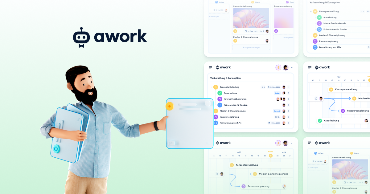 Kapazitäten Software: Workload richtig planen mit awork
