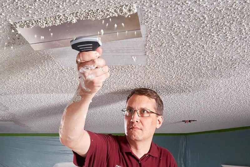 How To Remove Popcorn Ceiling | Tera Painting