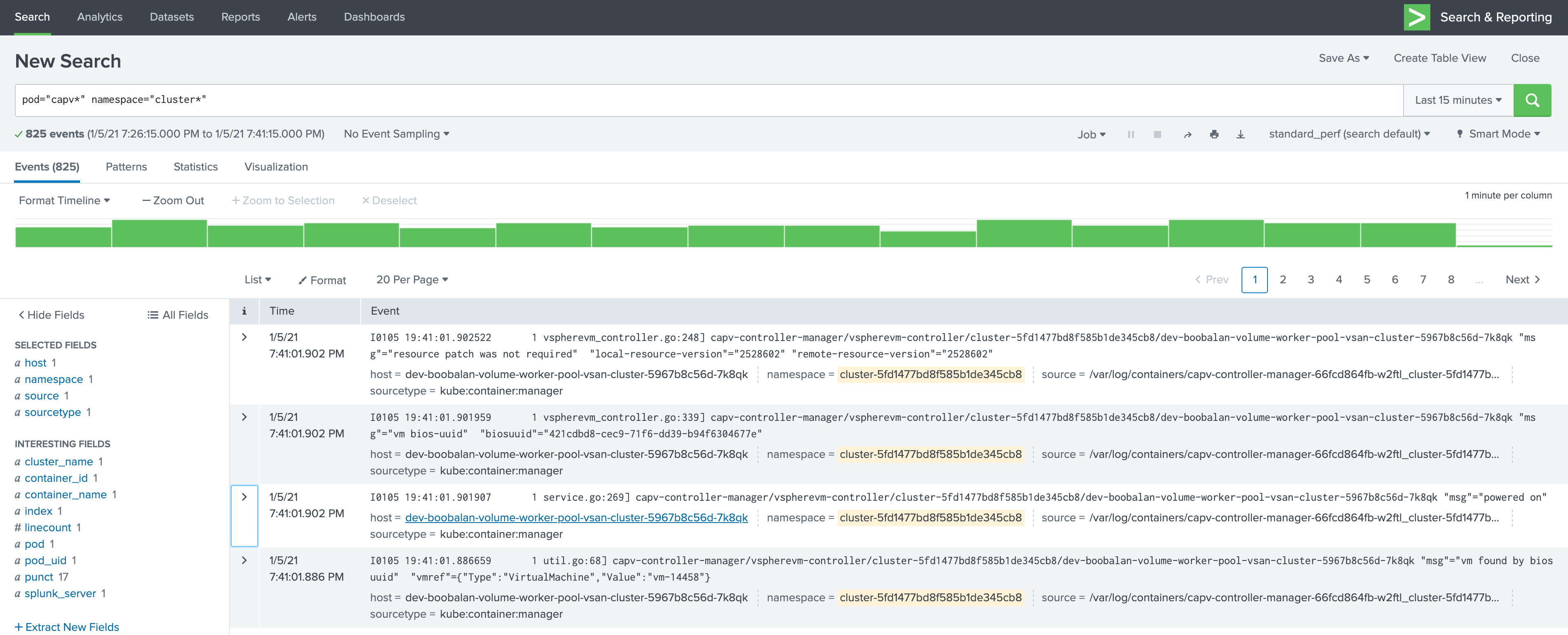 Splunk on Kubernetes clusters using Cluster Profiles - Spectro Cloud